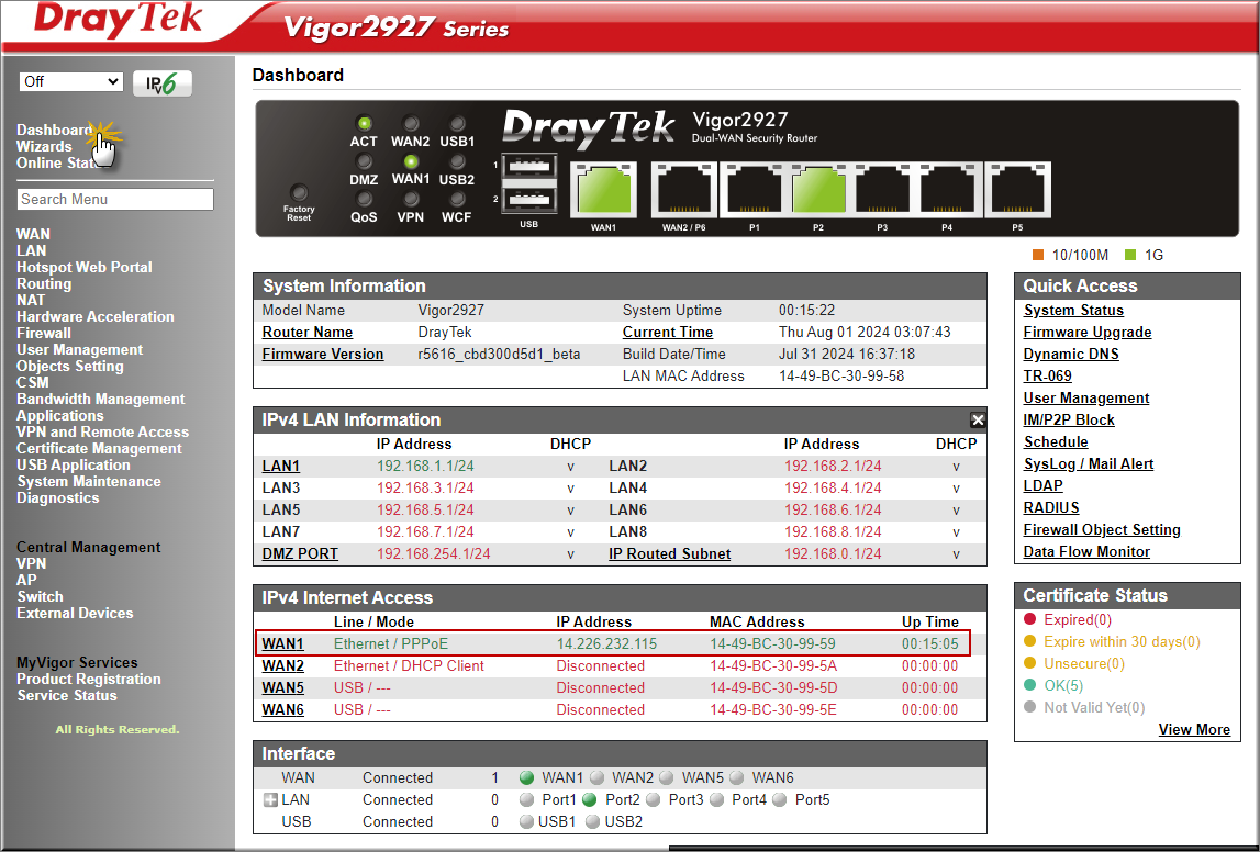DrayOS 4 - Hướng dẫn kết nối đường truyền đa phiên PPPoE | Internet IPTV - WAN - LAN - NAT Port ...